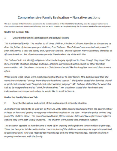 Comprehensive Narrative Report - 3+ Examples, Format, Pdf | Examples