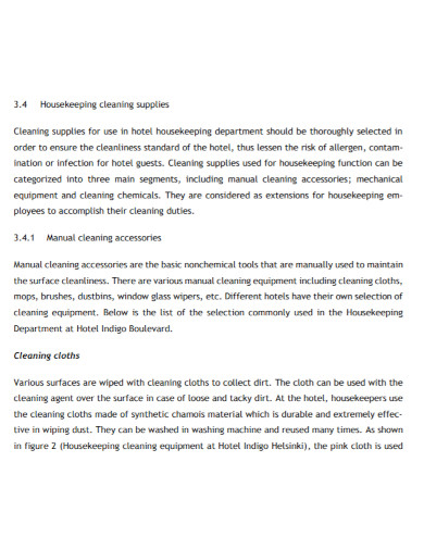 Housekeeping Action Plan - 3+ Examples, Format, Pdf | Examples