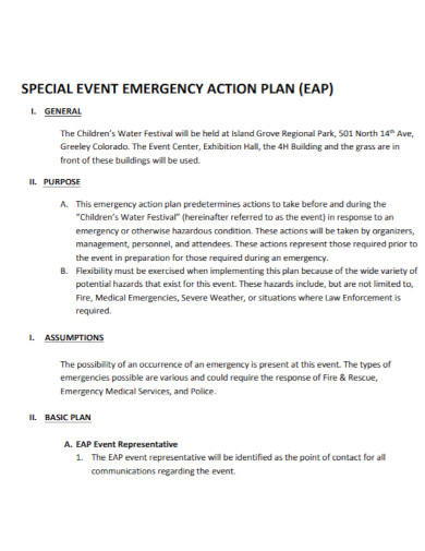 Event Action Plan - 10+ Examples, Format, Pdf | Examples