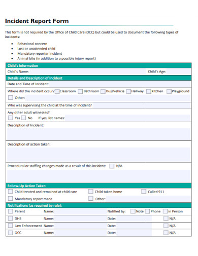 Kitchen Incident Report - Examples, Format, Pdf, Tips