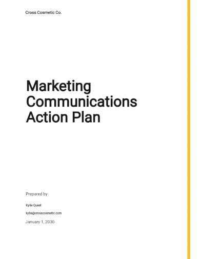 10+ Communication Action Plan Examples [ Marketing, Dissemination ...