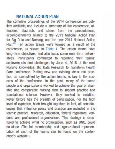 Nursing Action Plan - 10+ Examples, Format, Pdf | Examples