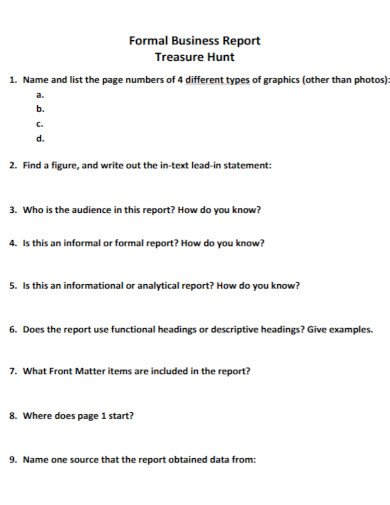 One Page Business Report - Examples, Format, Pdf, Tips