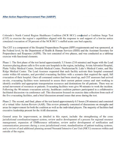 10+ After Action Plan Examples [ Hospital, Education, School ] | Examples