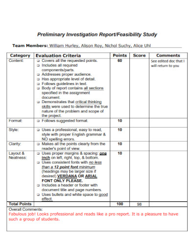 Preliminary Investigation Report 10 Examples Format Pdf Examples