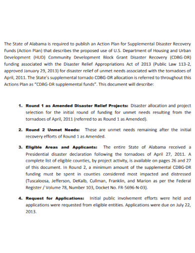 Disaster Action Plan - 10+ Examples, Format, Pdf | Examples
