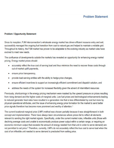 Short Problem Statement - Examples, Format, Pdf, Tips