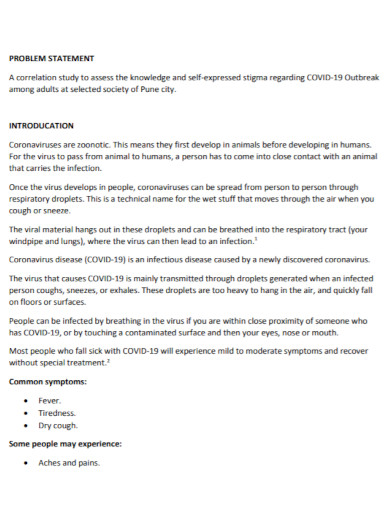 Short Problem Statement - Examples, Format, Pdf, Tips