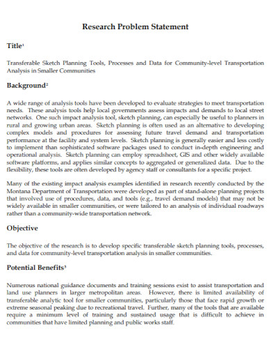 Short Problem Statement - Examples, Format, Pdf, Tips