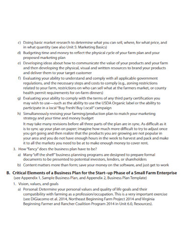 Small Farm Business Plan - 5+ Examples, Format, Pdf | Examples