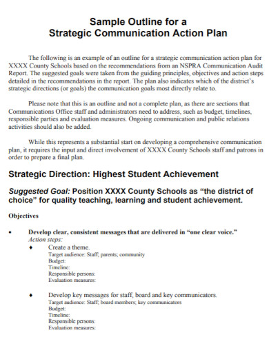 10+ Communication Action Plan Examples [ Marketing, Dissemination, Organization ] | Examples