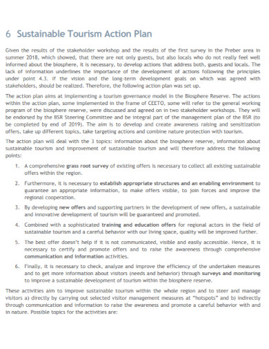 10+ Tourism Action Plan Examples [ National, Travel, Carolina ] | Examples