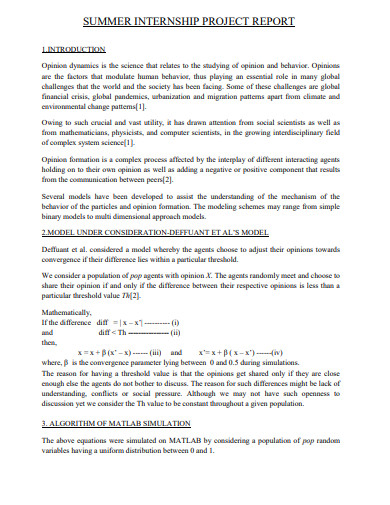 Acknowledgement for Internship Report - 11+ Examples, Format, Pdf ...