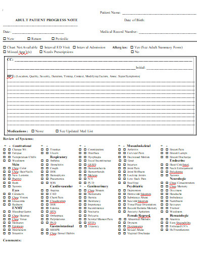 10+ Patient Progress Note Examples [Nursing, Death, Psychiatrics ...