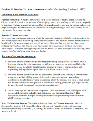 Narrative Assessment - 10+ Examples, Format, Pdf | Examples