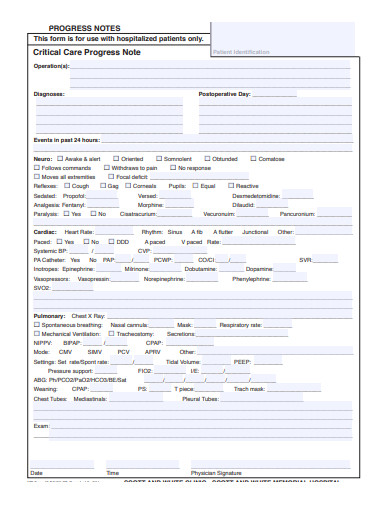10+ Patient Progress Note Examples [Nursing, Death, Psychiatrics ...