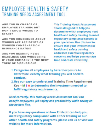 Employee Needs Assessment - 10+ Examples, Format, Pdf