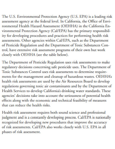 Office Risk Assessment - 10+ Examples, Format, Pdf | Examples