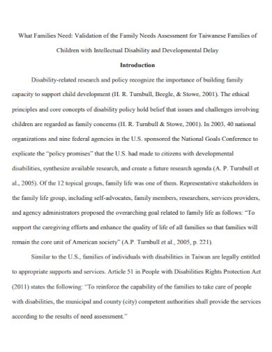 Family Needs Assessment - 10+ Examples, Format, Pdf | Examples
