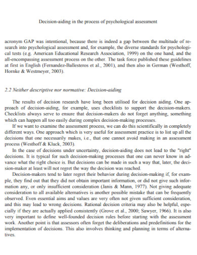 Psychological Assessment - 10+ Examples, Format, Pdf | Examples