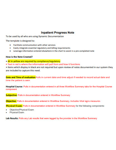 10+ Patient Progress Note Examples [Nursing, Death, Psychiatrics ...
