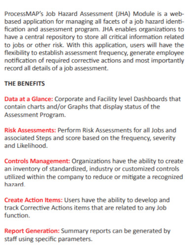 Job Hazard Assessment - 10+ Examples, Format, Pdf | Examples
