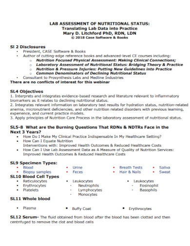 Nutritional Assessment - 10+ Examples, Format, Pdf | Examples