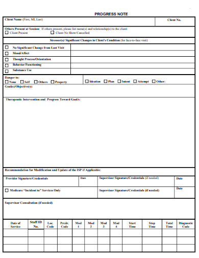 10+ Patient Progress Note Examples [Nursing, Death, Psychiatrics ...