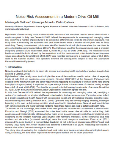 Noise Risk Assessment - 10+ Examples, Format, Pdf | Examples