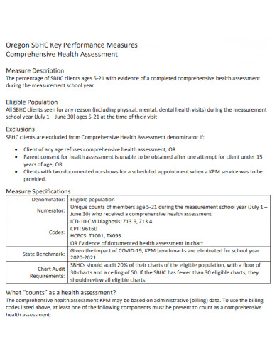 10+ Comprehensive Health Assessment Examples [ Student, Adult, Physical ...