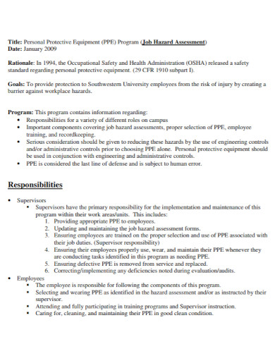 Job Hazard Assessment - 10+ Examples, Format, Pdf | Examples