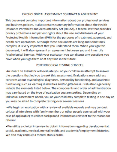 Psychological Assessment - 10+ Examples, Format, Pdf | Examples