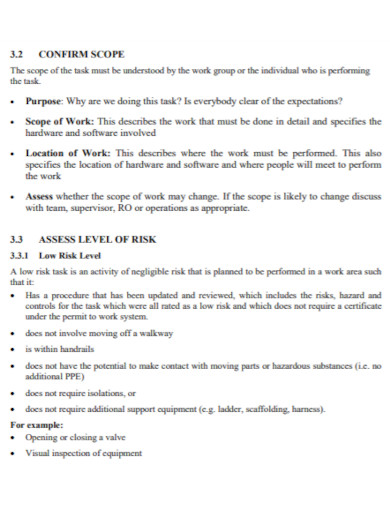 Job Safety Assessment - 6+ Examples, Format, Pdf | Examples