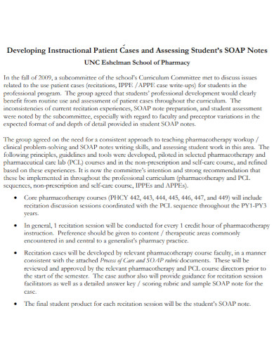 Soap Note Assessment - 3+ Examples, Format, Pdf | Examples