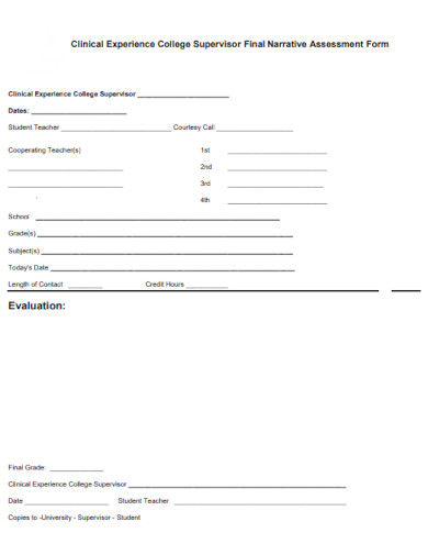 Narrative Assessment - 10+ Examples, Format, Pdf | Examples