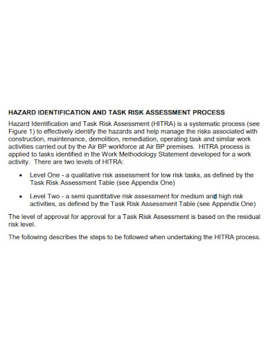 Task Risk Assessment - 10+ Examples, Format, Pdf | Examples