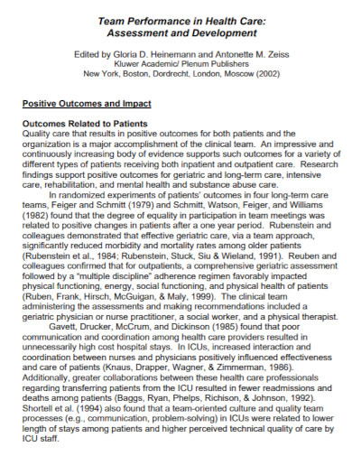 Team Performance Assessment - 9+ Examples, Format, Sample | Examples