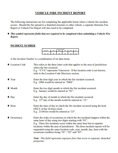 Fire Accident Report - 10+ Examples, Format, Pdf | Examples