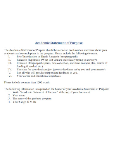 SOP Statement of Purpose - 10+ Examples, Format, Pdf | Examples
