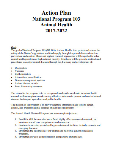 Health Action Plan - 10+ Examples, Format, Pdf | Examples