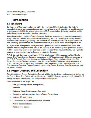 10+ Site Safety Management Plan Examples in PDF | DOC | Examples