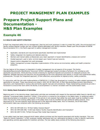 10+ Project Safety Management Plan Examples in PDF | DOC | Examples