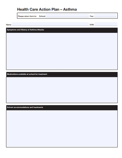 Health Action Plan - 10+ Examples, Format, Pdf | Examples