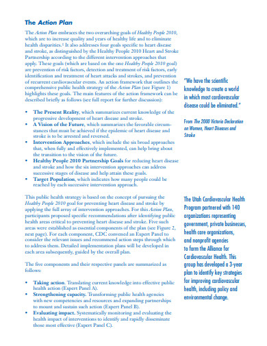 Health Action Plan - 10+ Examples, Format, Pdf | Examples