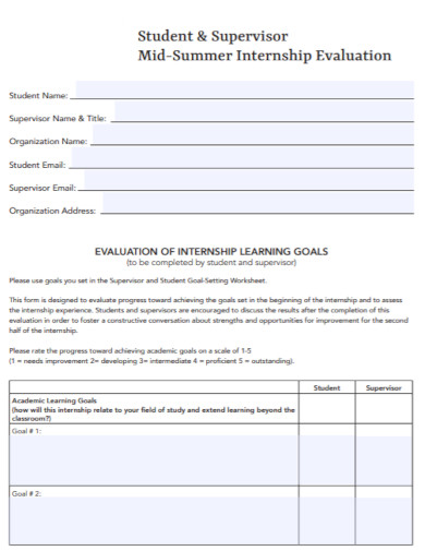 Internship Evaluation - 10+ Examples, Format, Pdf | Examples