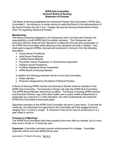 Nursing Statement of Purpose - 10+ Examples, Format, Pdf | Examples