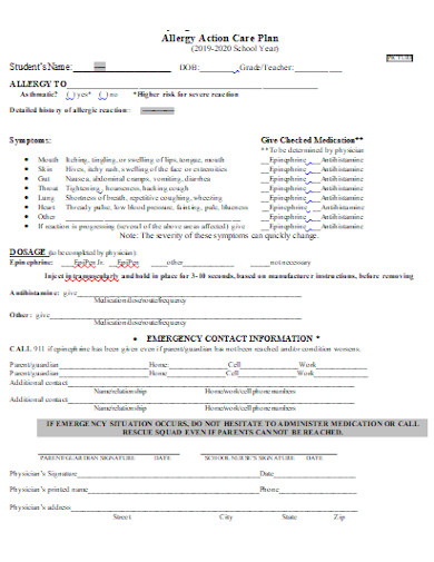 Health Action Plan - 10+ Examples, Format, Pdf | Examples