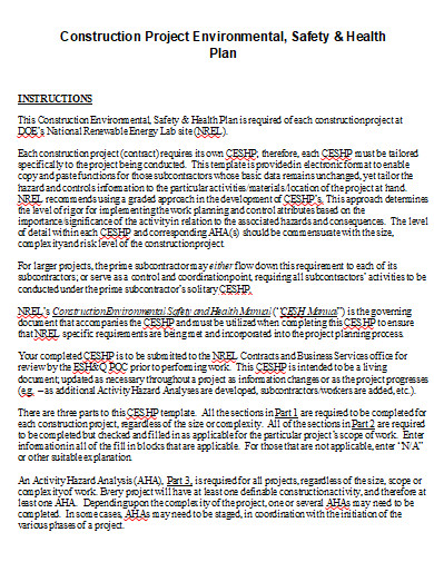 10+ Project Safety Management Plan Examples in PDF | DOC | Examples