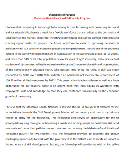SOP Statement of Purpose - 10+ Examples, Format, Pdf | Examples