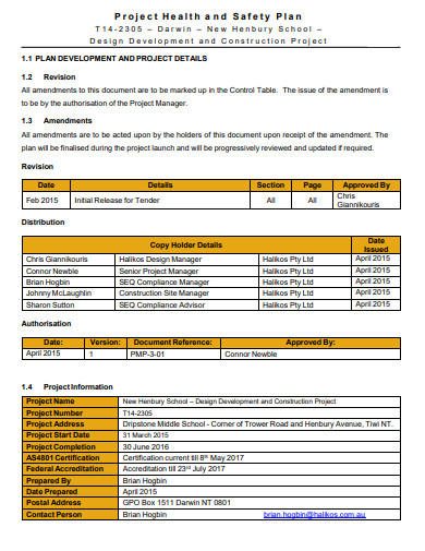 10+ Project Safety Management Plan Examples in PDF | DOC | Examples